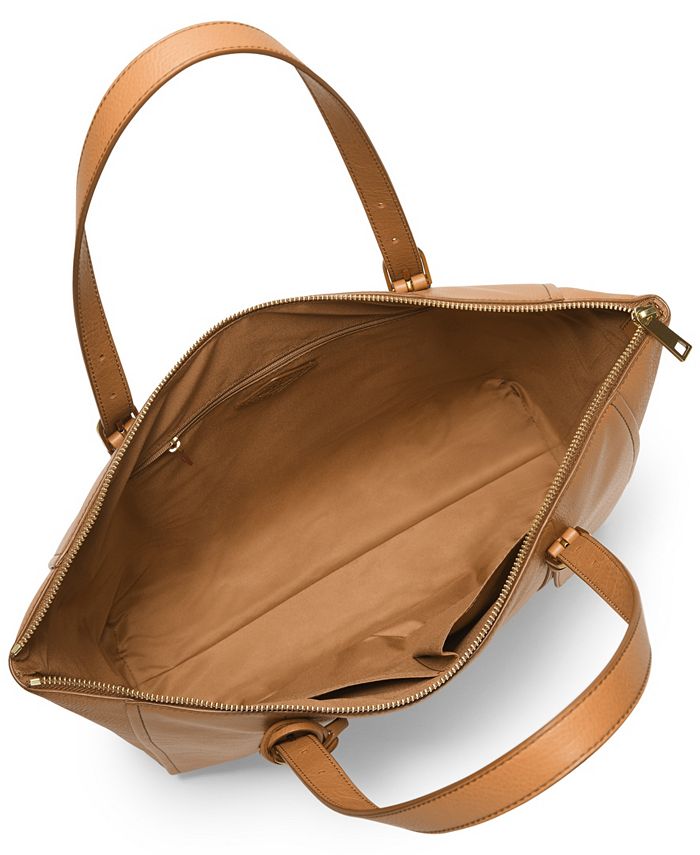 Fossil Carlie Leather Tote Bag & Reviews - Women - Macy's