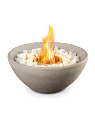 Lomi Riverstone Tabletop Fireplace with Real Flame - Macy's