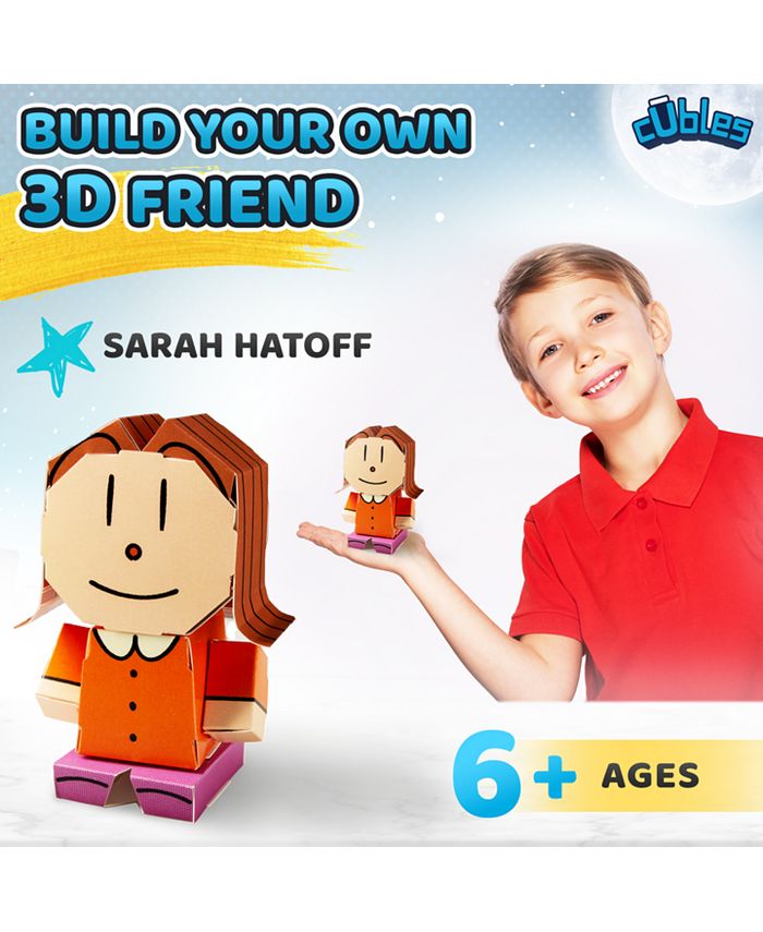 Cubles Dog Man Sarah Hatoff from Dav Pilkey - A Buildable 3D STEM Toy ...