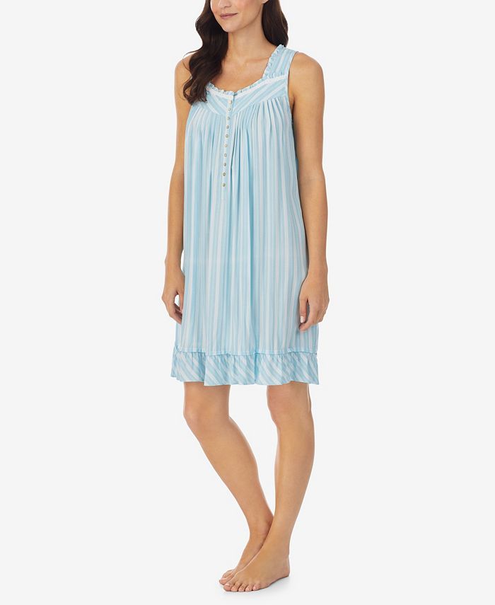 Eileen West Women's Sleeveless Chemise with Ruffle - Macy's