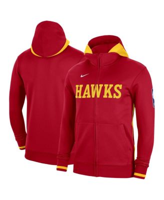 Nike Men's Red Atlanta Hawks Authentic Showtime Performance Full-Zip ...