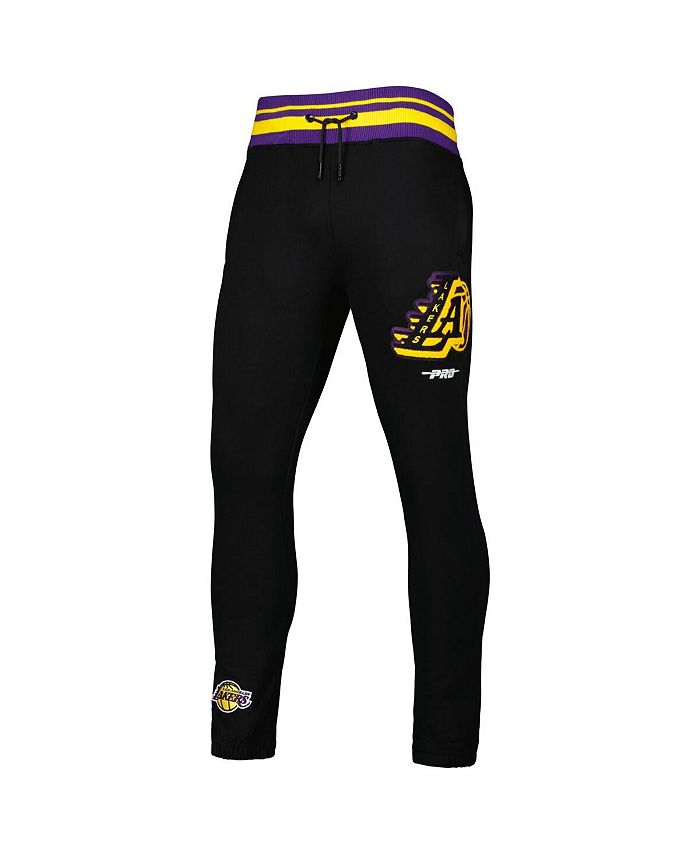 Pro Standard Men's Black Los Angeles Lakers Mash Up Capsule Sweatpants ...