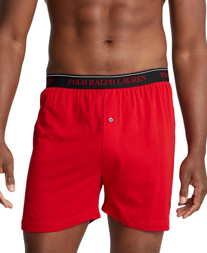 Polo Ralph Lauren Men's Classic-Fit Knit Cotton Boxers, 6-Pack - Macy's