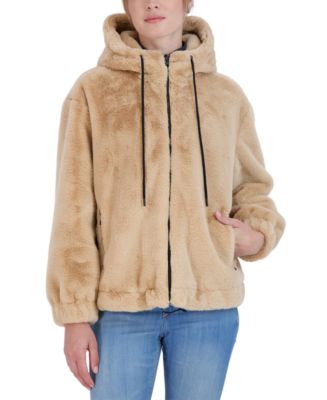 Sebby Junior's Reversible Faux Fur Hooded Bomber Jacket - Macy's