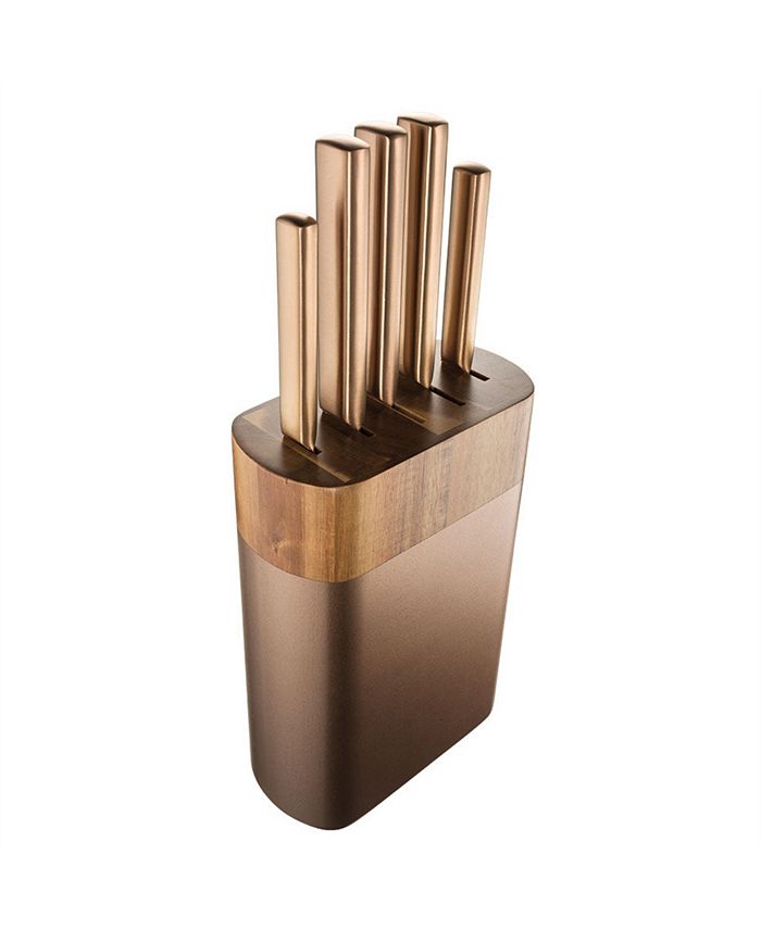 Cuisine::pro® Daisho Nara Knife Block Copper Set, 6 Piece - Macy's