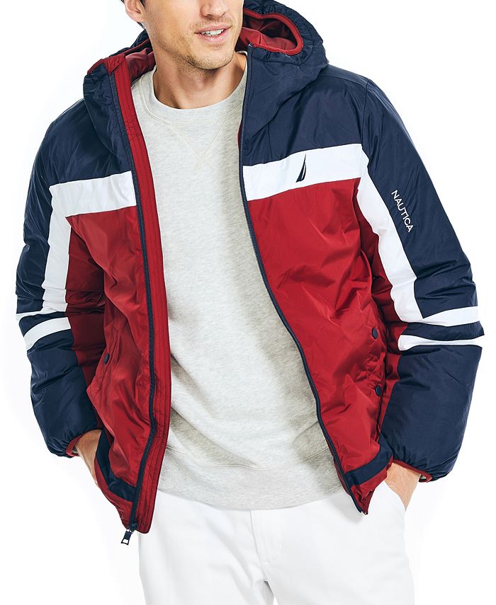 Nautica Men's Sustainably Crafted Tempasphere Colorblocked Jacket ...