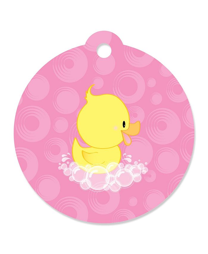 Big Dot of Happiness Pink Ducky Duck - Girl Baby Shower or Birthday ...