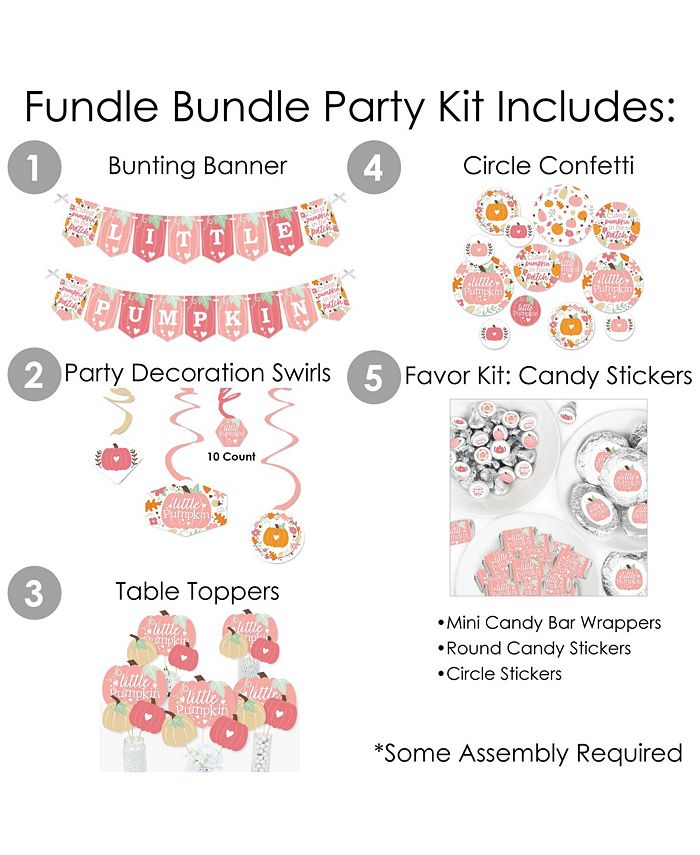 Big Dot of Happiness Girl Little Pumpkin - Fall Birthday Party or Baby ...