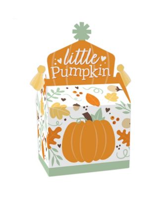 Big Dot of Happiness Little Pumpkin - Treat Box Party Favors - Fall ...