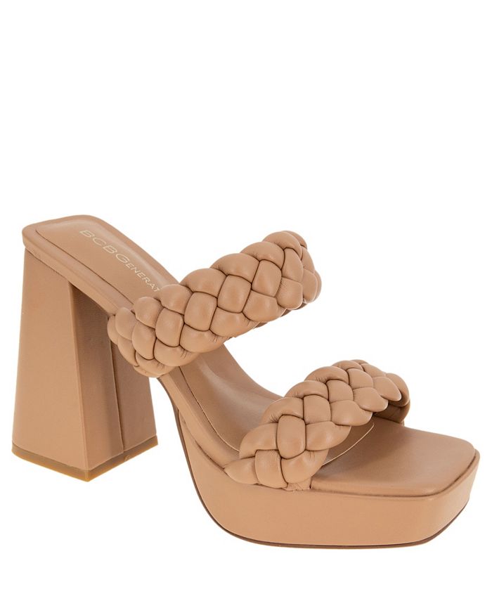 BCBGeneration Women's Gemma Braided Platform Sandal - Macy's