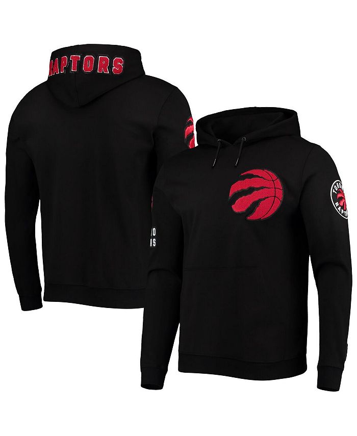 Pro Standard Men's Black Toronto Raptors Chenille Team Pullover Hoodie ...
