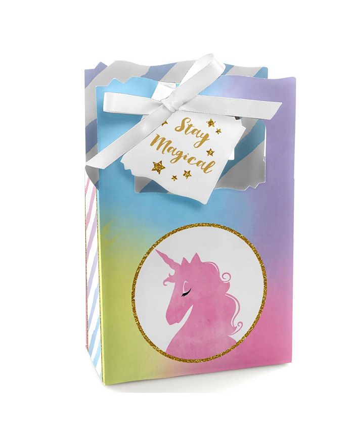 Big Dot of Happiness Rainbow Unicorn - Magical Unicorn Baby Shower or ...