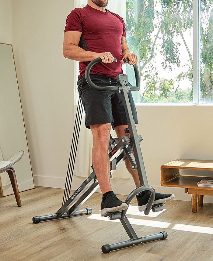 Sunny Health & Fitness Row N Ride Plus Assisted Squat Machine, No ...