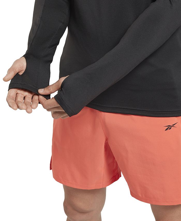 Reebok Men's Running Quarter-Zip Long-Sleeve Top - Macy's