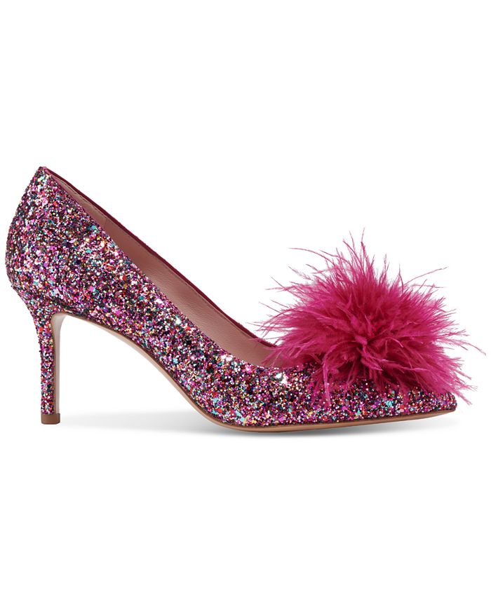 kate spade new york Women's Marabou Dress Heels - Macy's