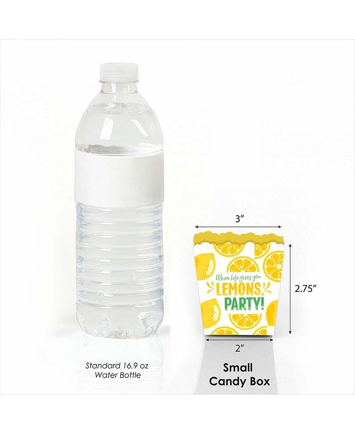 Big Dot of Happiness So Fresh - Lemon - Party Mini Favor Boxes - Citrus ...