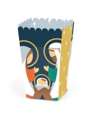 Holy Nativity - Manger Scene Religious Christmas Favor Popcorn Treat ...