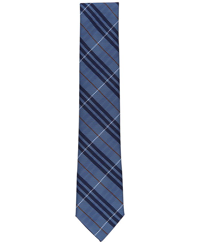 Club Room Men's Powell Plaid Tie, Created for Macy's - Macy's