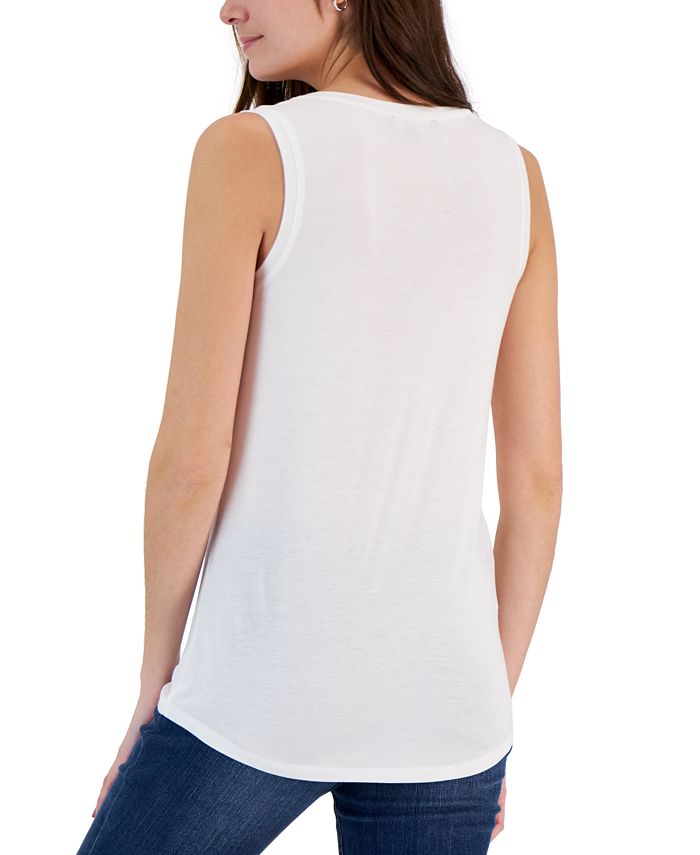 I.N.C. International Concepts Women's Embellished Scoop-Neck Tank Top ...