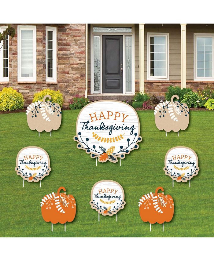 Big Dot of Happiness Happy Thanksgiving - Yard Sign and Outdoor Lawn ...