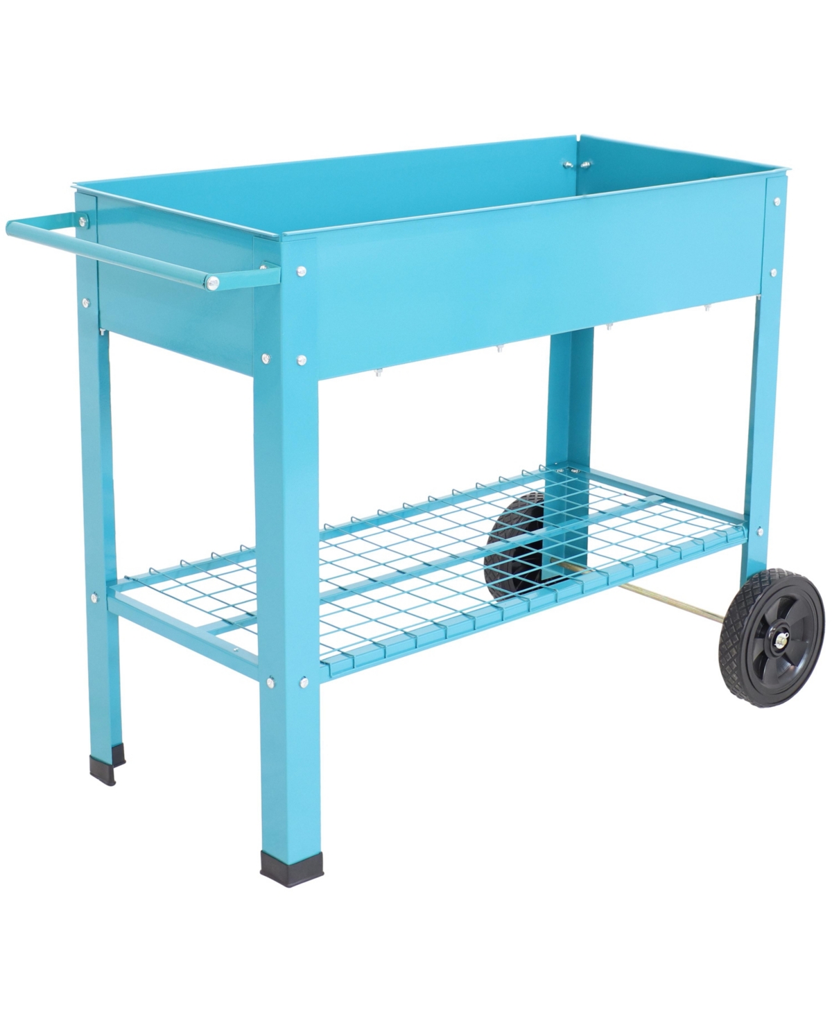 Click here for 43-Inch Galvanized Steel Raised Garden Bed Cart -... prices
