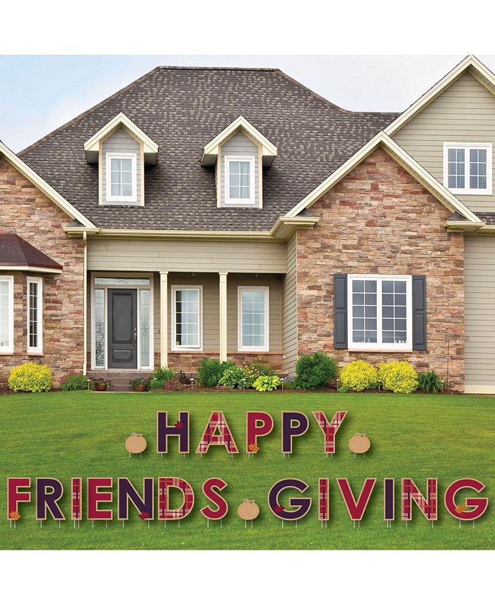 Big Dot of Happiness Friends Thanksgiving Feast - Yard Sign Outdoor ...
