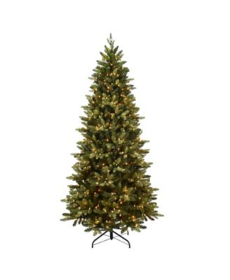 Puleo Pre-Lit Slim Westford Spruce Artificial Christmas Tree with 500 ...