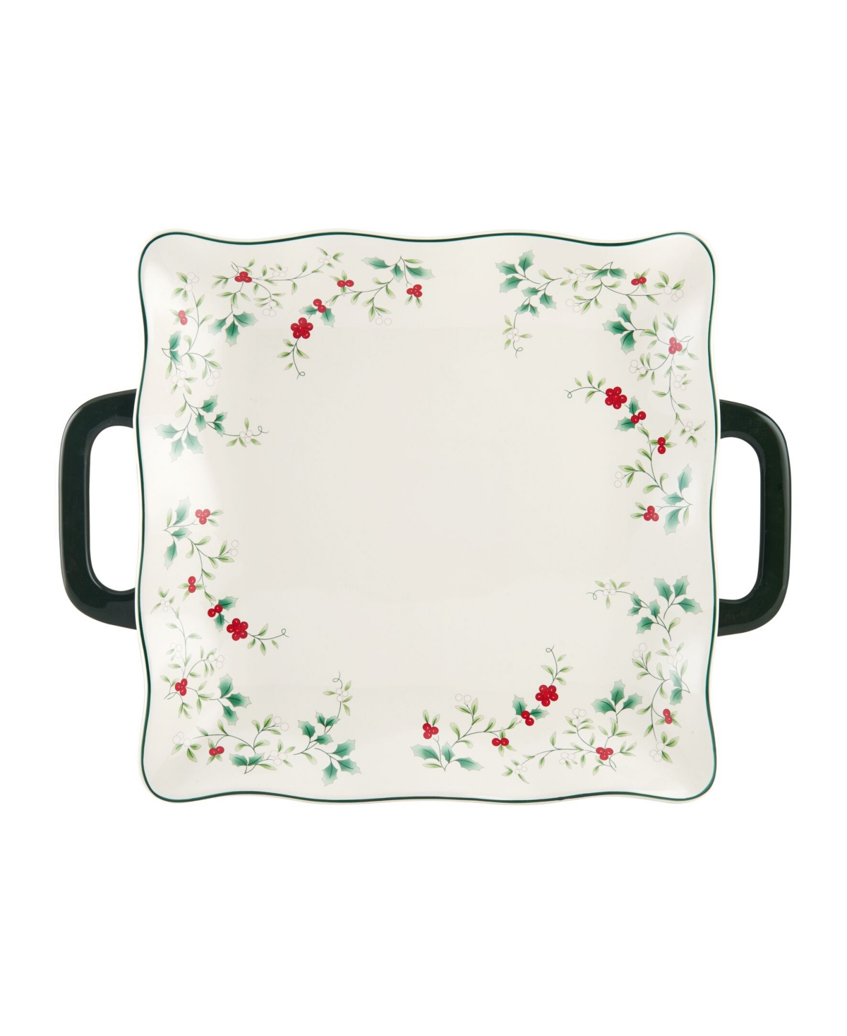 Click here for Winterberry Pfaltzgraff Square Handled Platter - A... prices