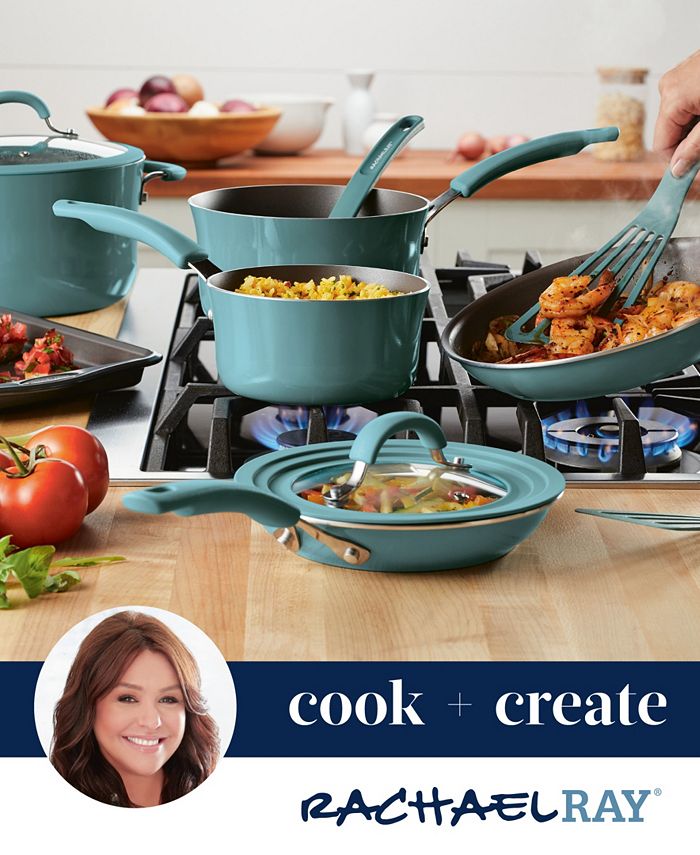 Rachael Ray Cook + Create Aluminum Nonstick Square Stovetop Griddle Pan, 11" - Macy's