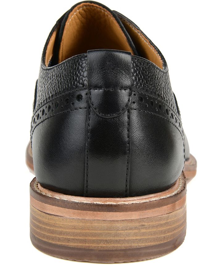 Thomas & Vine Men's Clayton Wide Width Plain Toe Brogue Derby Shoe - Macy's