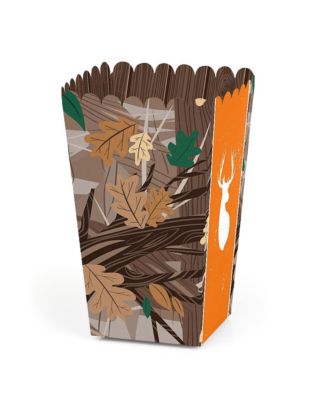 Gone Hunting - Camo Baby Shower or Birthday Favor Popcorn Treat Boxes ...