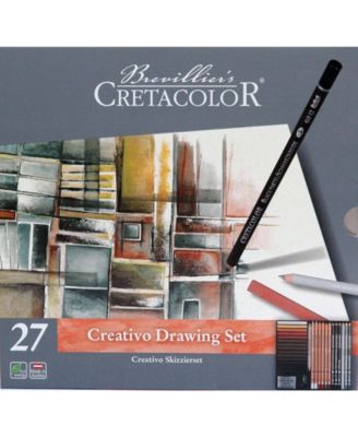 Cretacolor Creativo Tin Drawing 27 Piece Set - Macy's