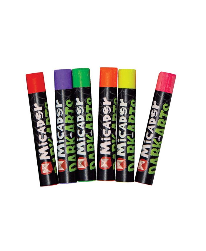 Micador Dark Arts Neon Glow Oil Pastels 6 Piece Color Set - Macy's