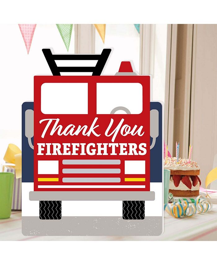 Big Dot of Happiness Thank You Firefighters - Appreciation Giant ...
