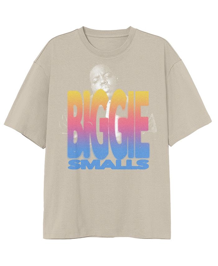 Merch Traffic Men's Biggie Jumbo Text Gradient T-shirt - Macy's