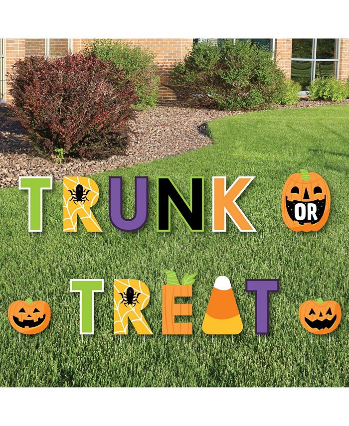 Big Dot of Happiness Trunk or Treat - Yard Sign Outdoor Lawn ...