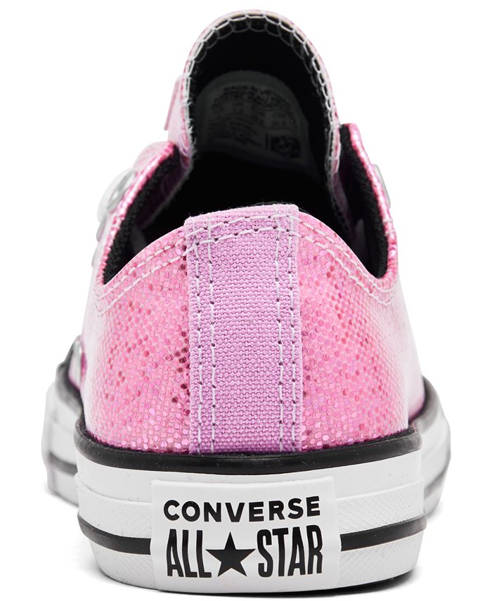 Converse Little Girls Chuck Taylor All Star Glitter Low-Top Casual ...