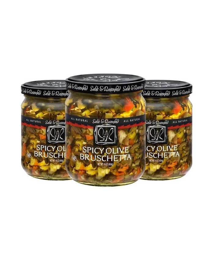Sable & Rosenfeld Spicy Olive Bruschetta 16 oz (3 Pack) - Macy's