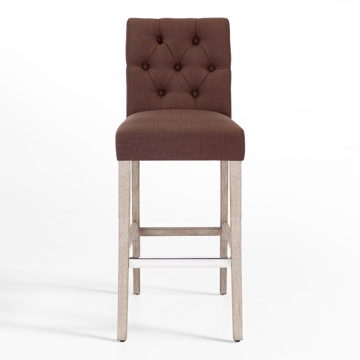 Click here for 29 Upholstered Linen Fabric Tufted Bar Stool Chair... prices