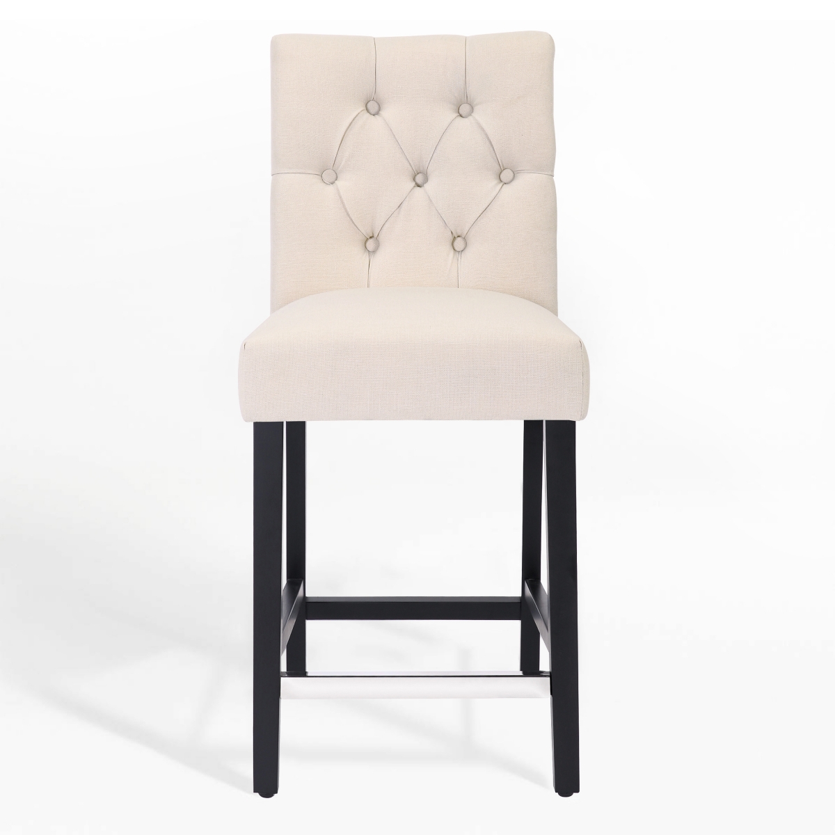 Click here for WestinTrends 24 Linen Fabric Tufted Counter Stool... prices