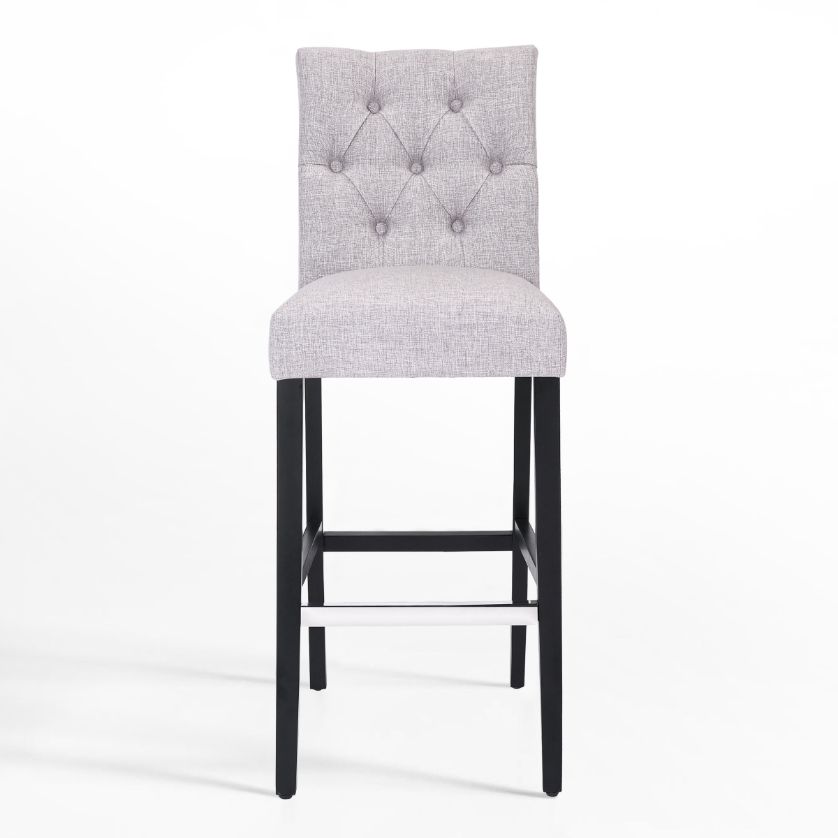 Click here for 29 Upholstered Linen Fabric Tufted Bar Stool Chair... prices
