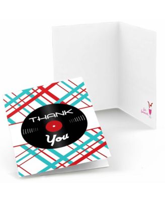 50's Sock Hop - 1950s Rock N Roll Party Thank You Cards (8 count) - Macy's