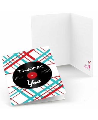 50's Sock Hop - 1950s Rock N Roll Party Thank You Cards (8 count) - Macy's