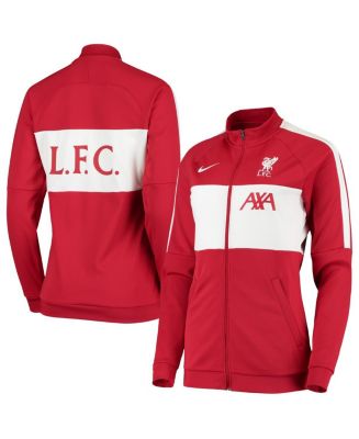 Women's Nike Red Liverpool I96 Anthem Track Full-Zip Raglan Performance ...