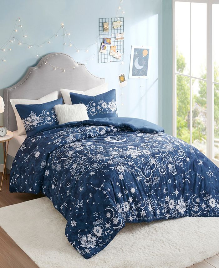 Intelligent Design Stella Celestial Medallion 3-Pc. Comforter Set, Twin ...