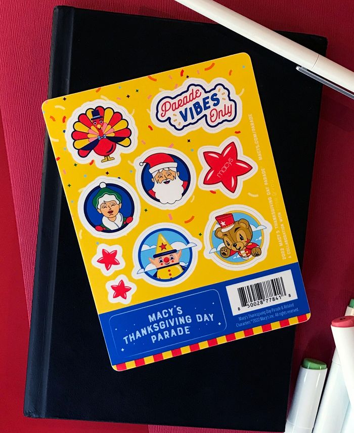Rose & Roo 2022 Macy's Thanksgiving Day Parade Vinyl Sticker Sheet - Macy's