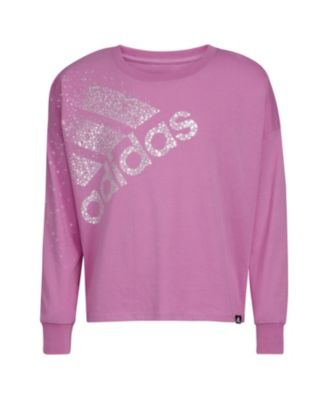 adidas Big Girls Long Sleeve Waist T-shirt - Macy's