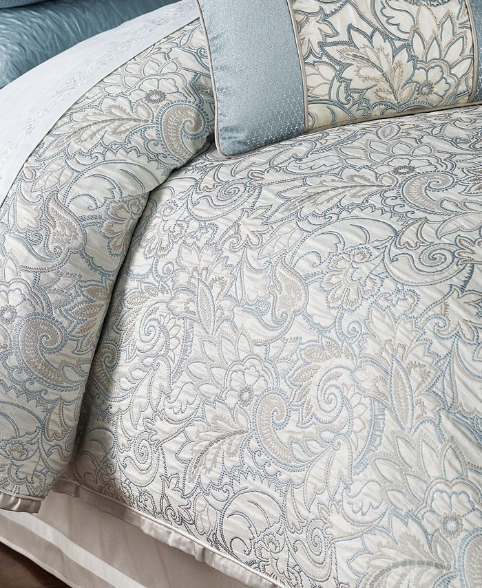 Waterford CLOSEOUT! Springdale Paisley Reversible 6 Piece Comforter Set ... Waterford CLOSEOUT! Springdale Paisley Reversible 6 Piece Comforter Set ...