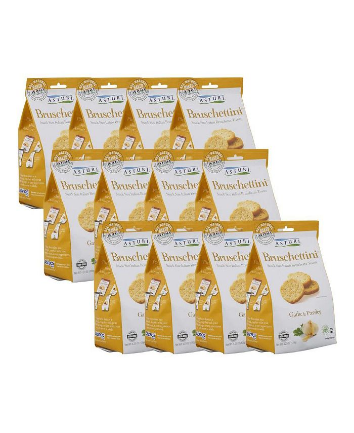 Asturi Garlic Parsley Bruschettini 4.20 oz 12 Pack - Macy's