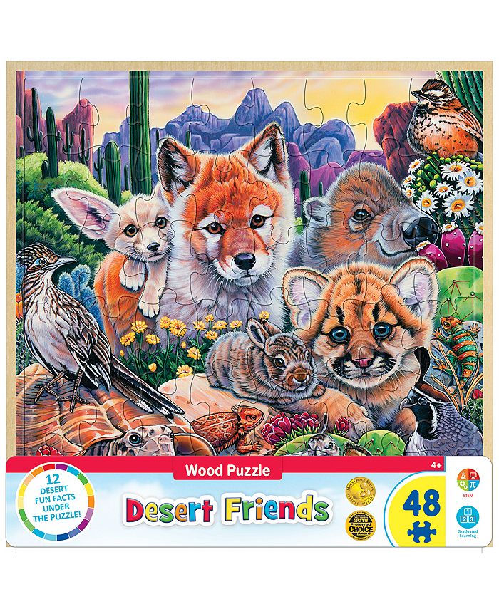 MasterPieces Puzzles Masterpieces Wood Fun Facts - Desert Friends Wood ...